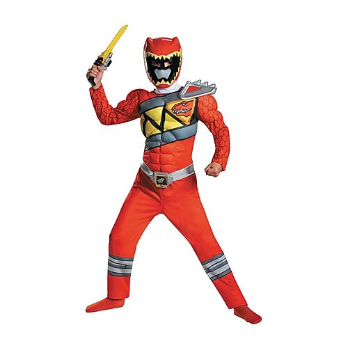 Click here for Boys Dino Charge Red Muscle Power Rangers Costume... prices