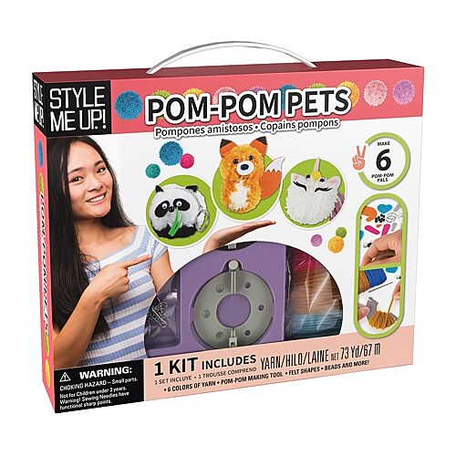 Click here for Style Me Up Pom Pom Pets - Kids Yarn Crafting Kit... prices