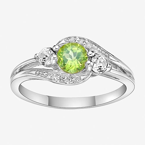 Click here for Womens Genuine Green Peridot Sterling Silver Round... prices