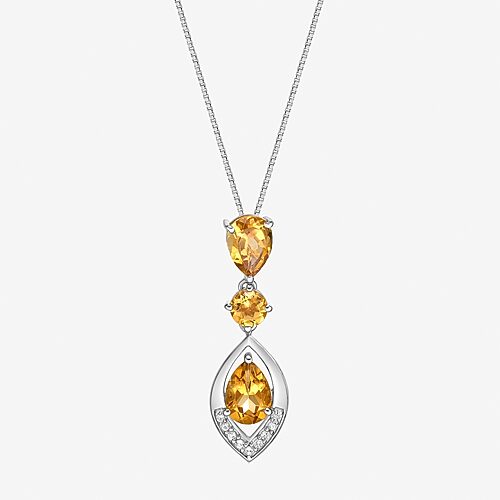 Click here for Womens Gemstone Sterling Silver Pendant Necklace... prices