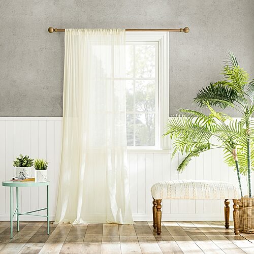 Click here for Archaeo Coralie Rod Pocket Sheer Single Curtain Pa... prices