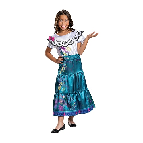 Click here for Girls Mirabel Classic Encanto Costume  4-6  White prices