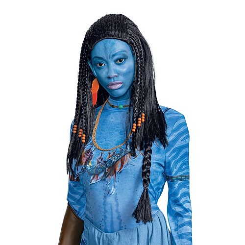 Click here for Womens Avatar Wig Costume Accessory  Large  Black prices