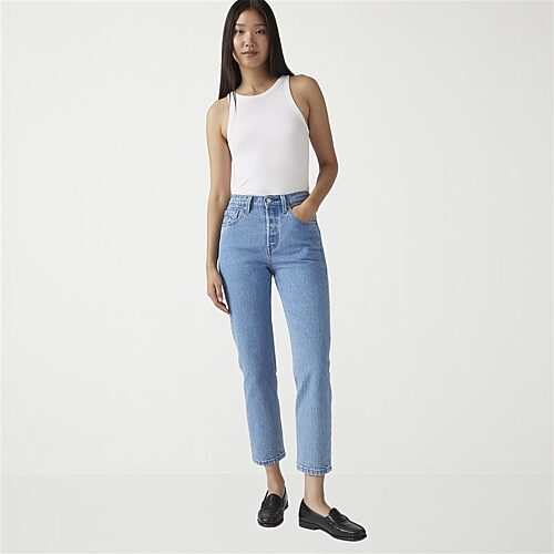 Click here for Levis Womens High Rise 501 Cropped Jean  31  Blue prices