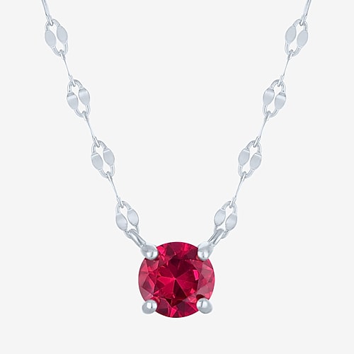 Click here for Gemstone Sterling Silver Round 16 Inch Pendant Nec... prices