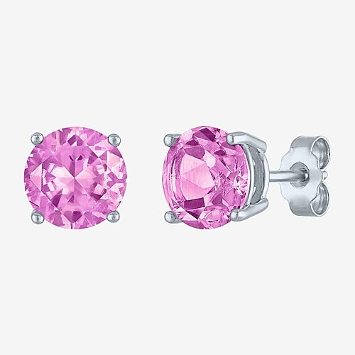 Click here for Gemstone Sterling Silver 7mm Stud Earrings  One Si... prices