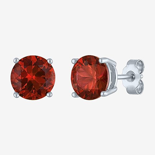 Click here for Gemstone Sterling Silver 7mm Stud Earrings  One Si... prices