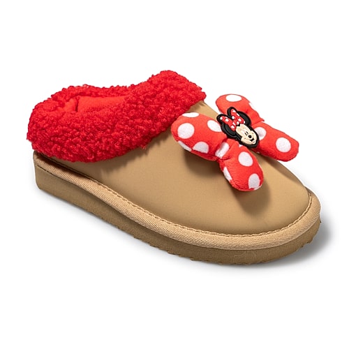 Click here for Girls Minnie Mouse Cozy Clog  2 Medium  Beige prices