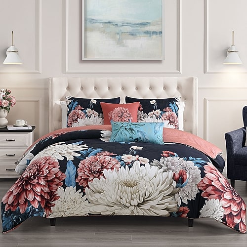 Click here for Bebejan Navy Mums 5-pc. Midweight Reversible Comfo... prices