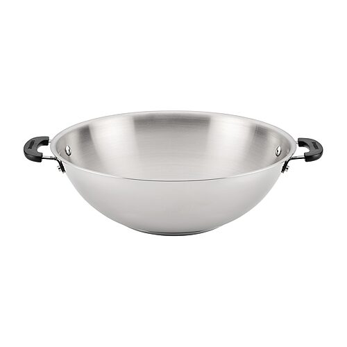 Click here for Farberware Stainless Steel 14 Wok  One Size  Silve... prices
