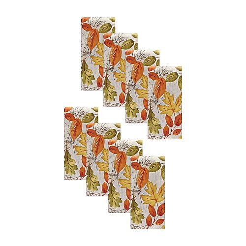 Click here for Elrene Autumn Leaves Fall Printed Napkins  Set of... prices
