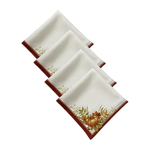 Click here for Autumn Pumpkin Grove Fall Napkin  Set of 4 - Multi prices