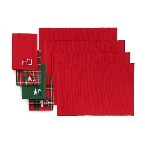 Click here for Holiday Christmas Sentiments Placemat and Napkin V... prices