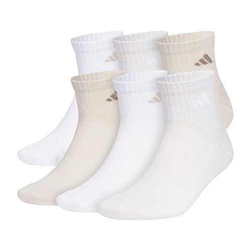 Click here for adidas Mens 6 Pair Quarter Ankle Socks  Medium  Be... prices