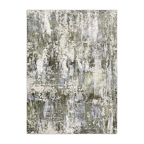 Covington Home Caracas Distressed Abstract 39X60 Indoor Rectangular Accent Rug  One Size  Green