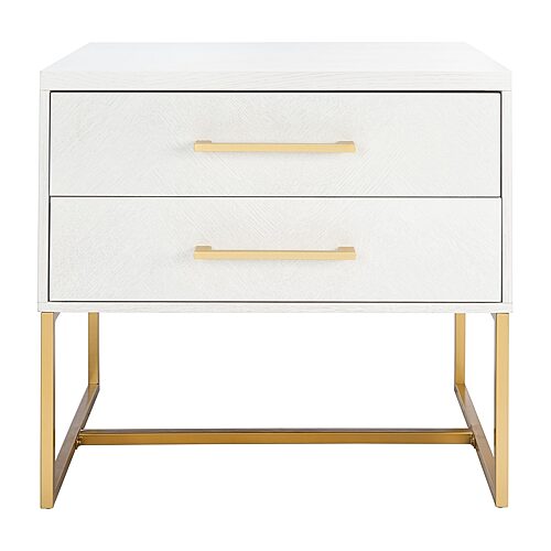 Click here for Estelle 2-Drawer Nightstand  One Size  White prices
