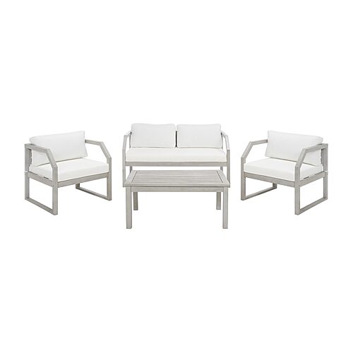 Click here for Dren 4 Pc Outdoor Living Set - Grey/beige prices