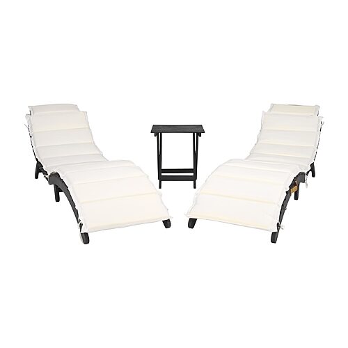 Click here for Pacifica 3-pc. Patio Lounge Set  One Size  Black prices