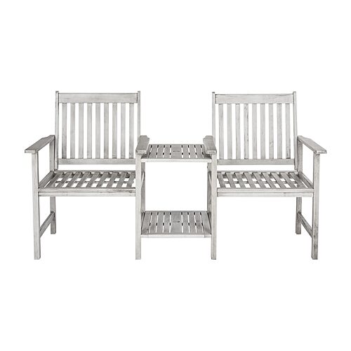 Click here for Lydden Outdoor Twin Bench - Grey prices