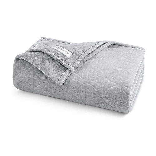 Click here for Gaiam Velvetloft Plush Lightweight Blanket  One Si... prices