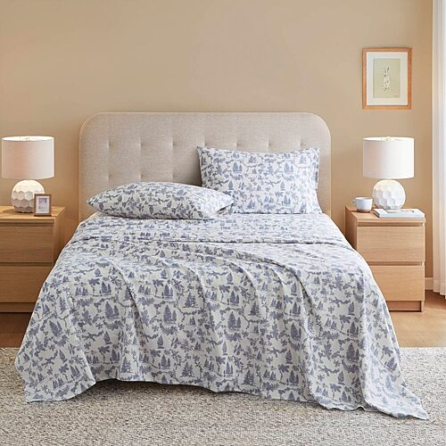 Click here for Madison Park Novelty Printed Cotton Flannel 4-Pc.... prices
