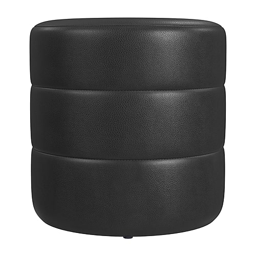 Click here for HOMEPOP Upholstered Ottoman  One Size  Black prices