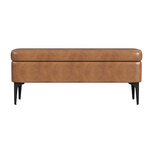 Click here for HOMEPOP Storage Bench  One Size  Brown prices