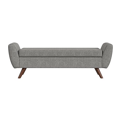 Click here for HOMEPOP Storage Bench  One Size  Gray prices