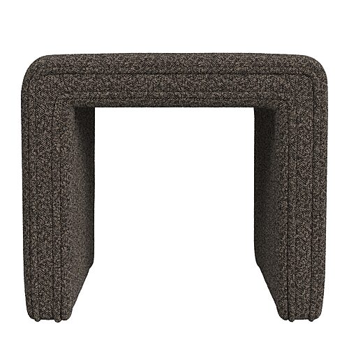 Kinfine Homepop Modern Channel Storage Ottoman  One Size  Brown