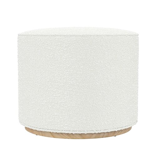 Click here for HOMEPOP Upholstered Ottoman  One Size  White prices