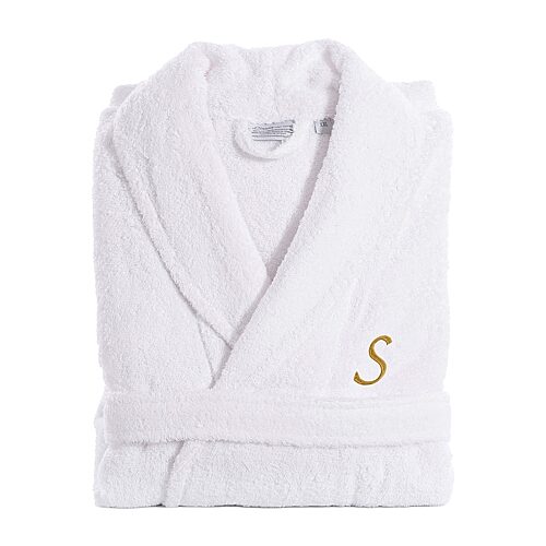 Linum Home Personalized 100 Turkish Cotton Terry Bath Robe - S