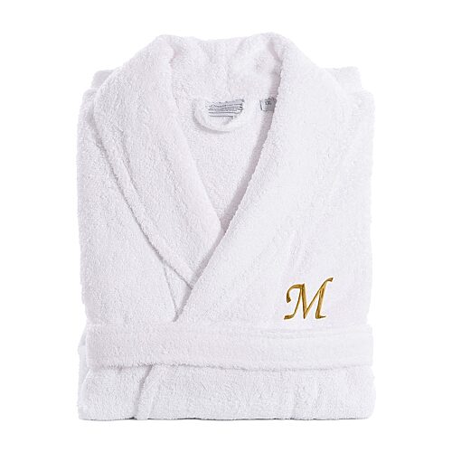 Linum Home Personalized 100 Turkish Cotton Terry Bath Robe - M
