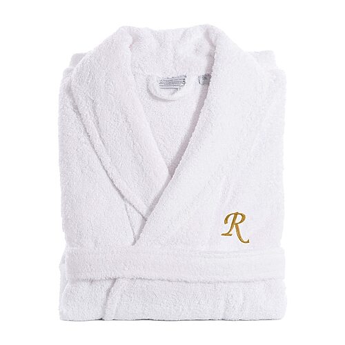 Linum Home Personalized 100 Turkish Cotton Terry Bath Robe - R