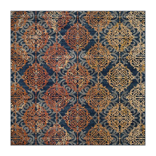 Click here for Safavieh Catriona Damask Square Rugs  One Size  Mu... prices