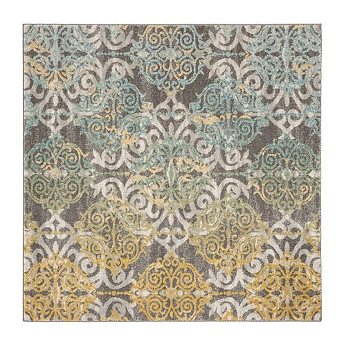 Click here for Safavieh Catriona Damask Square Rugs  One Size  Mu... prices