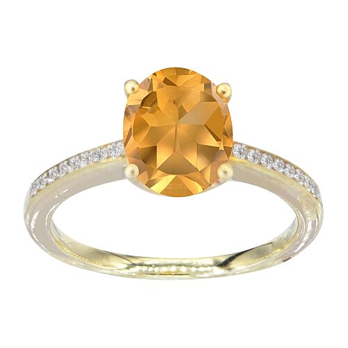 Click here for Womens Genuine Yellow Citrine 14K Gold Over Silver... prices