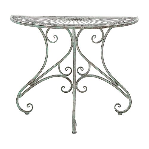 Click here for Annalise Patio Semi Circle Iron Console Table  One... prices