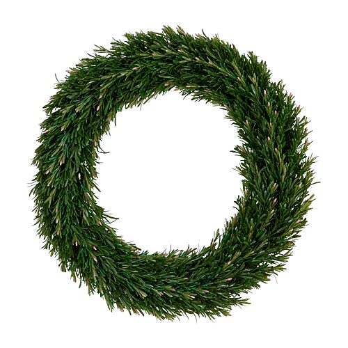 Click here for Nearly Natural 24in. Green Rosemary Wreath  One Si... prices