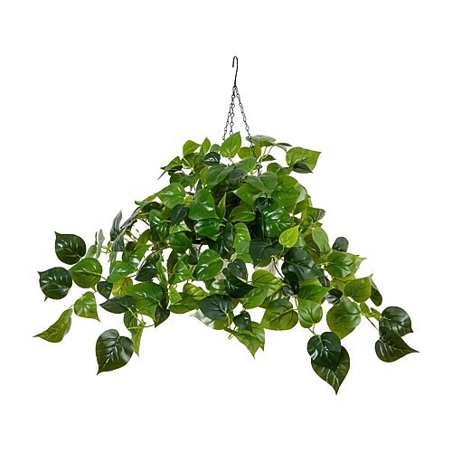 Click here for Nearly Natural 24in. Green Lighted Philodendron Ar... prices