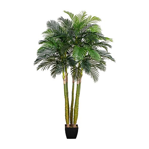 Click here for Nearly Natural 9.5ft. Green Areca Palm Indoor Arti... prices