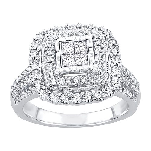 Click here for Womens 1 CT. T.W. Natural White Diamond 10K Gold C... prices