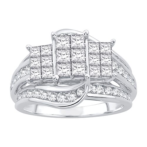 Click here for Womens 2 CT. T.W. Natural White Diamond 10K Gold E... prices