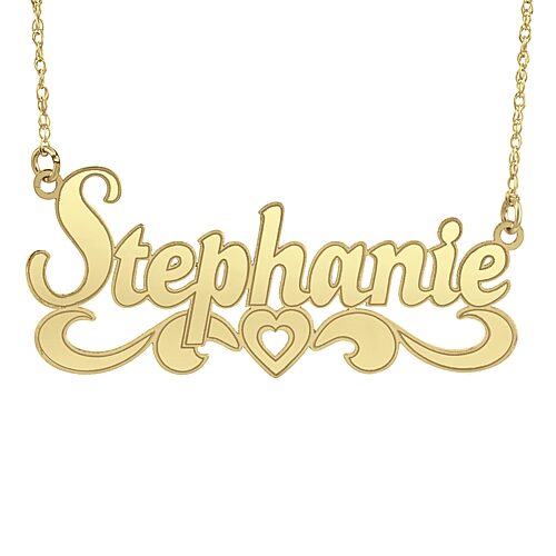 Click here for Womens Gold or Sterling Silver 18 Inch Name Neckla... prices