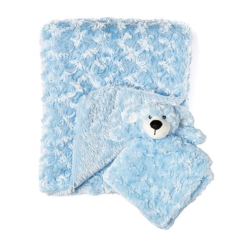 Click here for Tendertyme Baby Boys Curly Plush Blanket With Nunu... prices