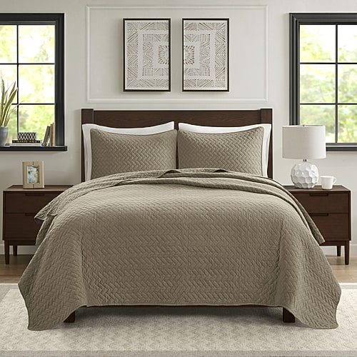 Click here for Madison Park Velvet Touch 3-pc. Coverlet Set  One... prices