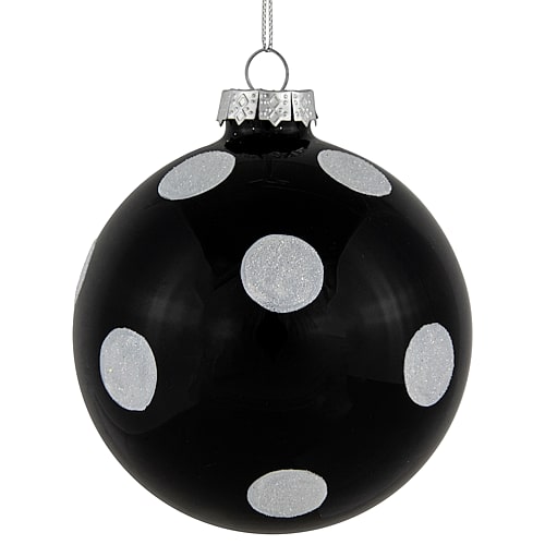 Click here for Northlight 4 Polka Dot Glass Ball Christmas Orname... prices