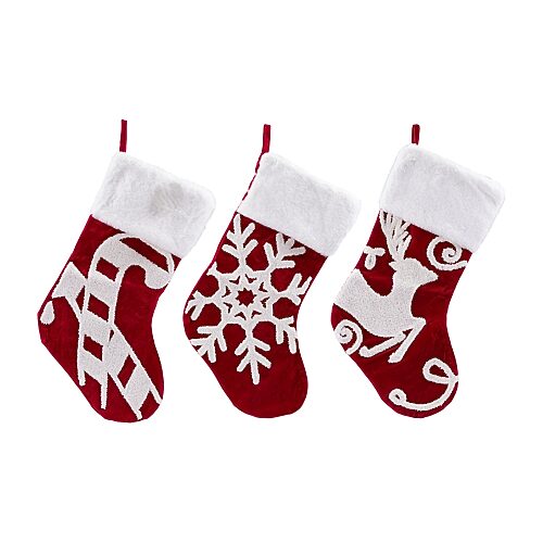 Click here for Northlight 20 Reindeer And Snowflake Embroidered C... prices
