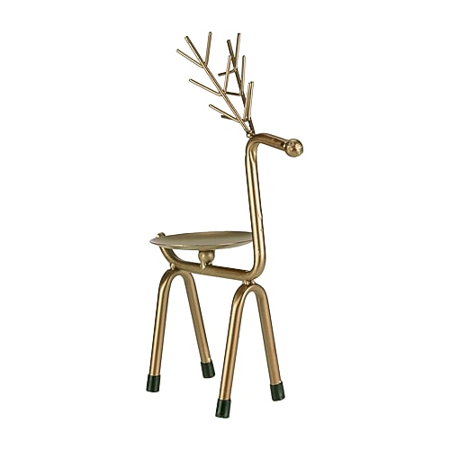 Click here for Northlight 10 Small Bronze Reindeer Pillar Candle... prices