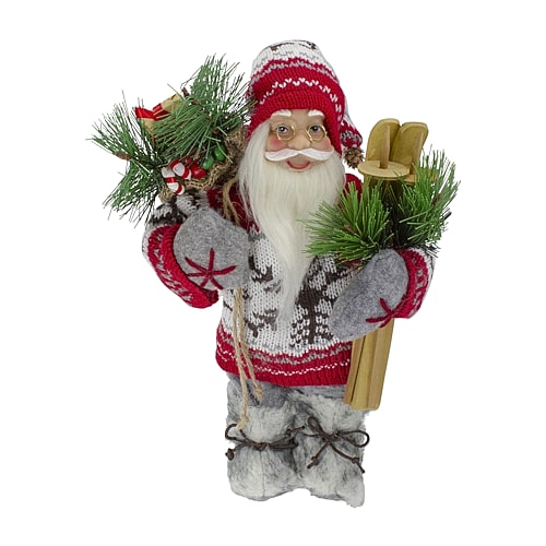Click here for Northlight 12 Standing Nordic Santa With Skis Chri... prices