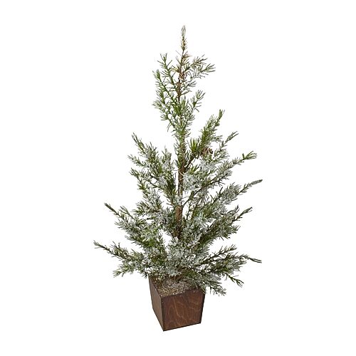 Click here for Northlight 28 Potted Frosted Pine 2 Foot Pine Chri... prices